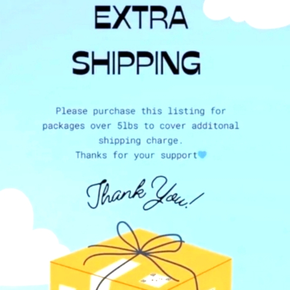 Jewelry | Extra Shipping Fee Over 5lb | Poshmark